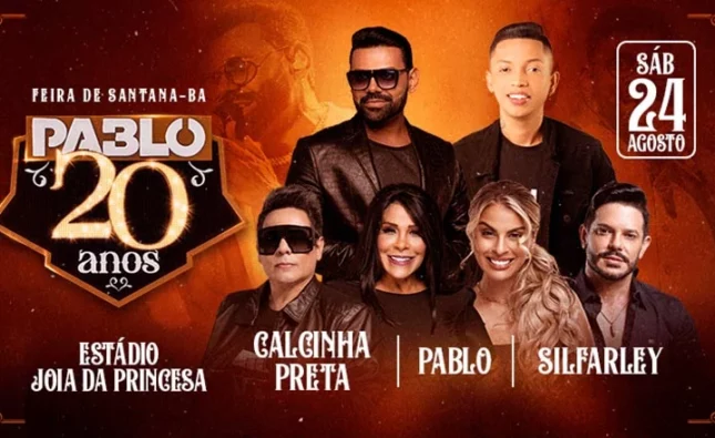 Pablo 20 Anos anuncia virada de lote - Princesa FM 96,9